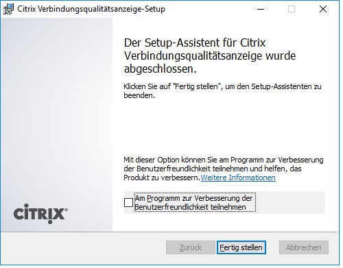 Citrix CQI - Verbindungsqualtitätsanzeige - Jans Cloud