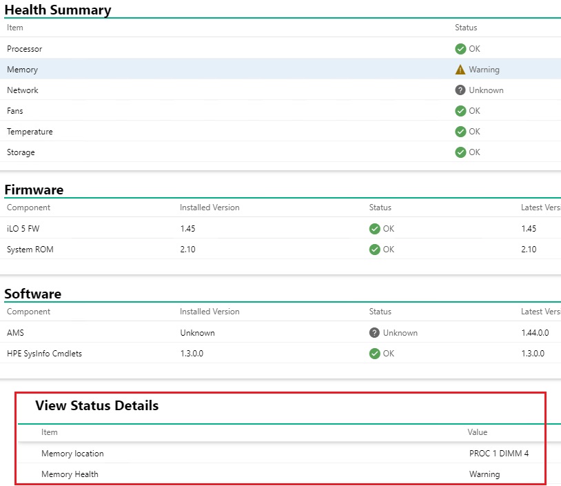 Windows Admin Center HPE Proliant Erweiterung - Jans Cloud